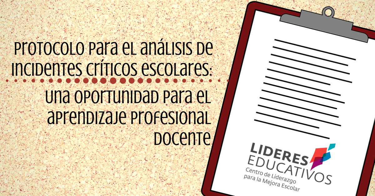 Protocolo para el análisis de incidentes críticos escolares: Una ... Protocolo para el análisis de incidentes críticos escolares: Una ...